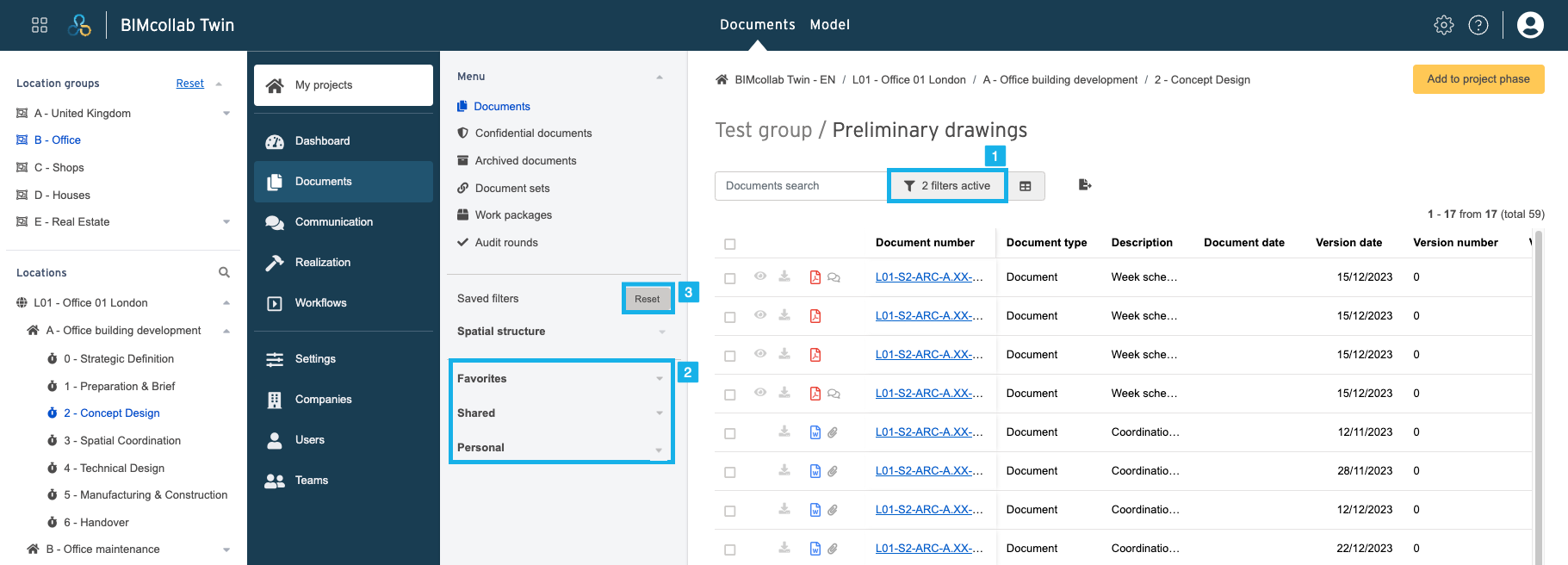 Customizing Columns In A Document List And Using Filters