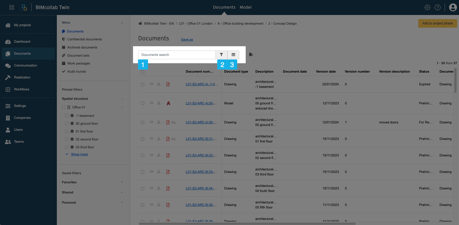 Customizing Columns In A Document List And Using Filters